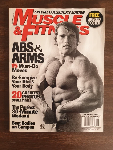 MUSCLE & FITNESS bodybuilding magazine ARNOLD SCHWARZENEGGER (poster ...
