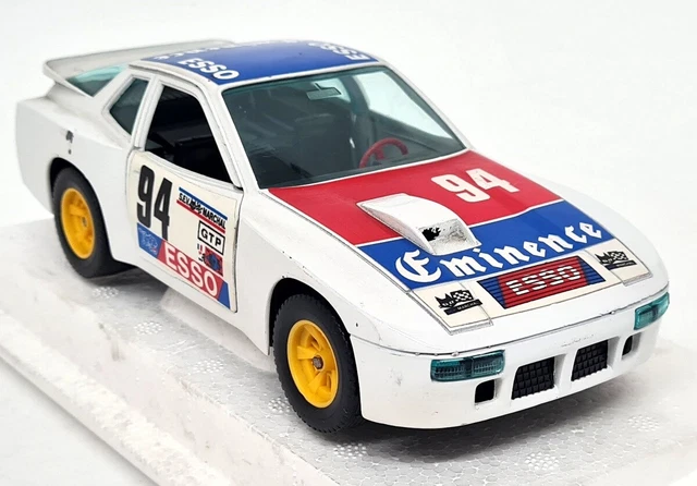 BURAGO 1/24 PORSCHE 924 Turbo Racing #94 9105 Vintage Diecast Model Car ...