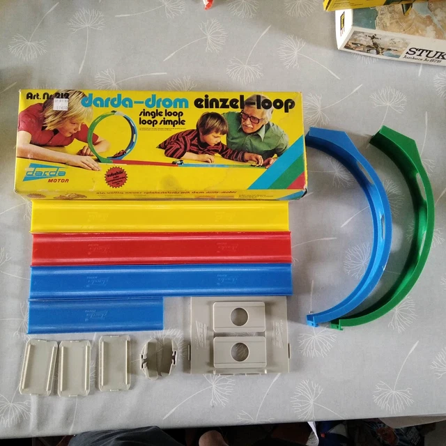 VINTAGE SLOT CAR circuit DARDA 212 - DARDA motor DROM single loop EUR ...