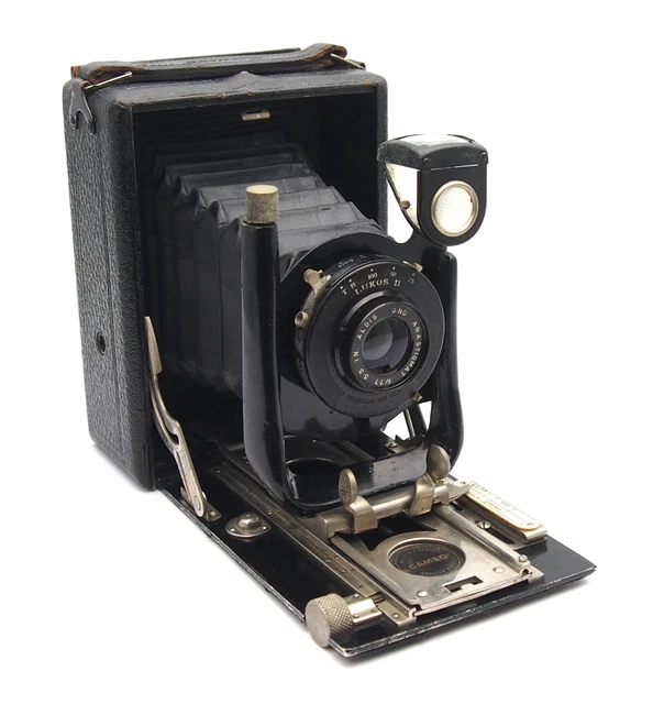 BUTCHER'S CAMEO FOLDING Plate Camera w/ Lukos II Shutter & Aldis 5.5 ...