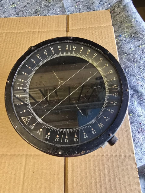 VINTAGE WWII ERA US Army Air Corps Bendix Type D-12 Aircraft Compass ...