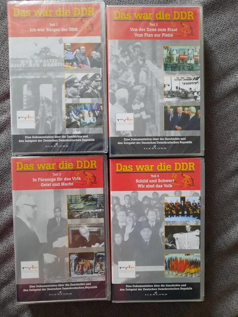 DAS WAR DIE DDR - VHS Kassetten Teil 1 - 4 NEU in OVP EUR 29,90 - PicClick DE