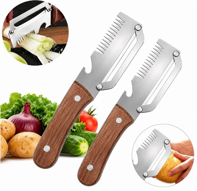 3PCS MULTIFUNCTIONAL VEGETABLE Peeler New 3-in-1 Peeler & Bottle Opener ...