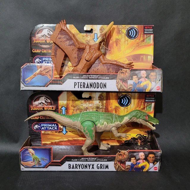 JURASSIC WORLD PARK Dinosaurs Baryonyx Grim and Pteranodon Figures Toys ...