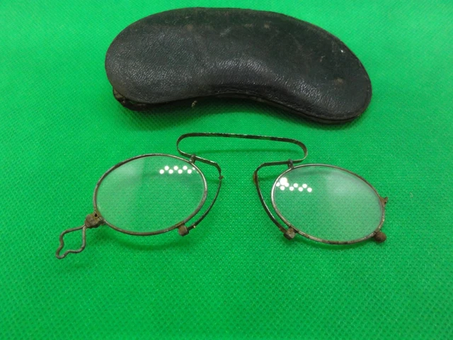 ANCIEN BINOCLE XIX en acier avec son étui (dans l'état) EUR 7,00 ...