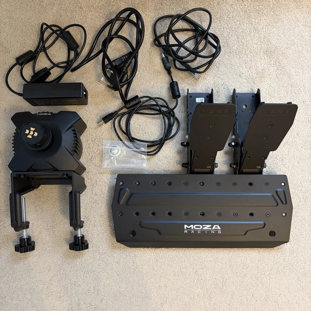 MOZA R3 RACING Wheel Base and Pedals. £208.70 - PicClick UK