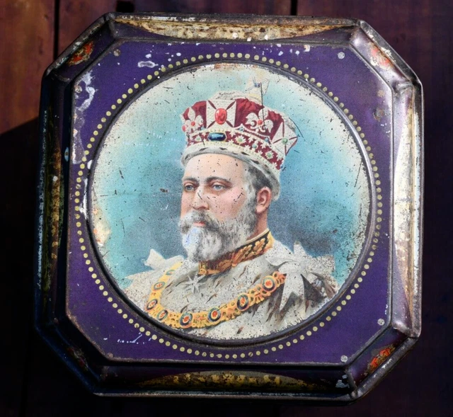 ANTIQUE KING EDWARD VII Coronation J&J Colman’s Mustard Tin c.1902 £174 ...