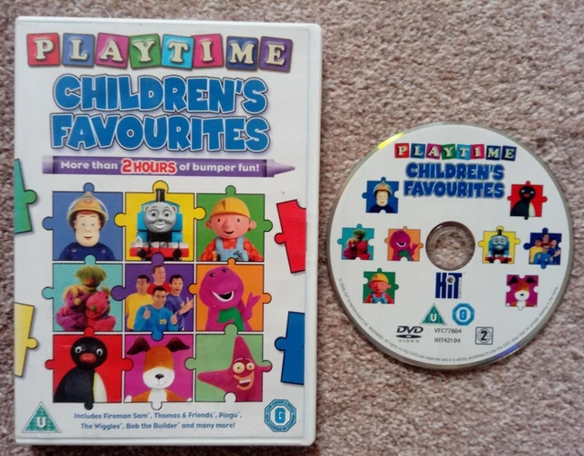 PLAYTIME CHILDREN'S FAVOURITES DVD - Thomas/Pingu/Barney/Wiggles/Hoobs ...