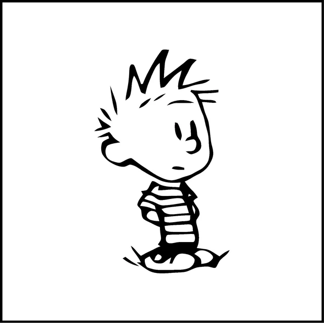 CALVIN (CALVIN AND Hobbes Cartoon) Vinyl Decal $4.00 - PicClick CA