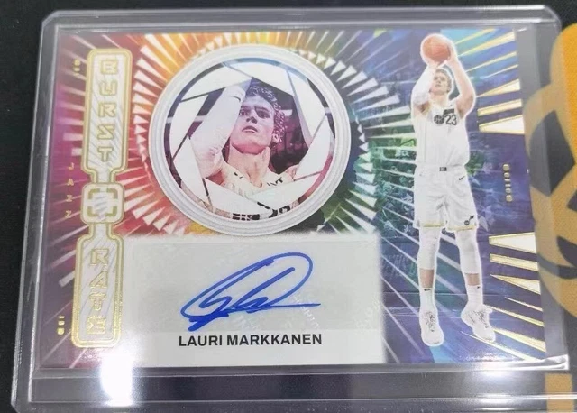 LAURI MARKKANEN 2023-24 Panini Photogenic Auto Burstrate Signaturtes -5 ...
