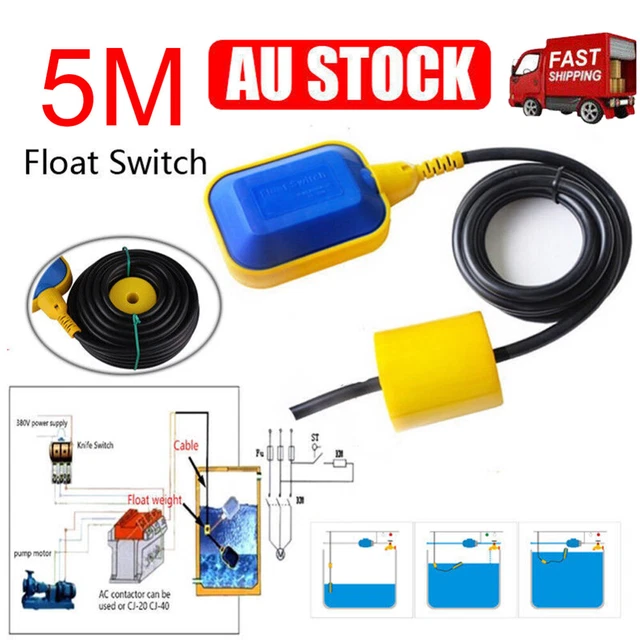 10A 250V FLOAT Switch Liquid Fluid Water Level Sensor Sump Tank Pump Controller $33.81 - PicClick AU