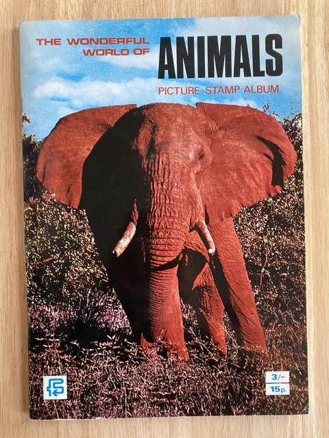 FKS WONDERFUL World of Animals Sticker Album Complete vg Condition 1971 ...
