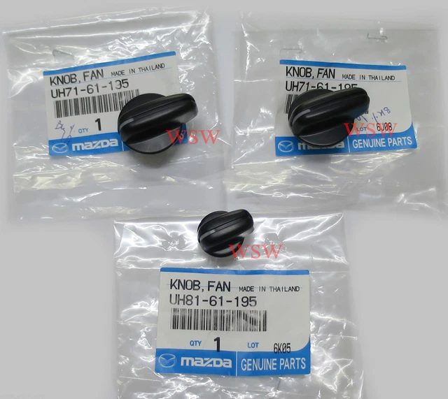 GENUINE FOR MAZDA Bravo Heater Fan Direction Control Knob Set B2500 ...