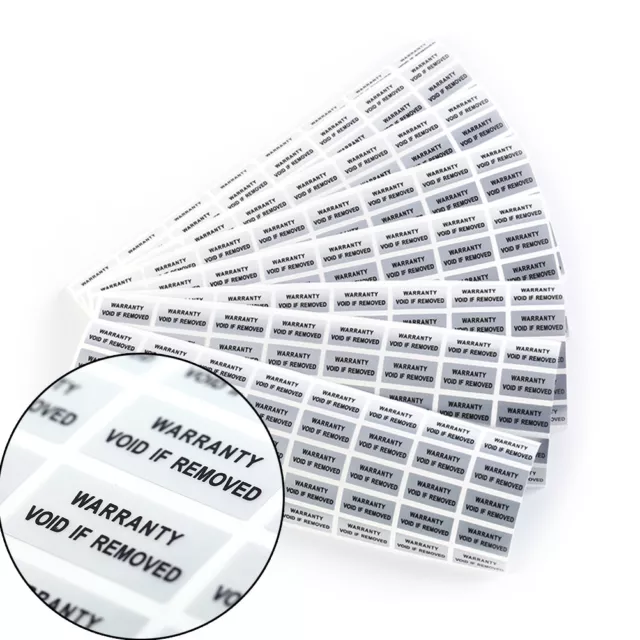 300 HOLOGRAM VOID Security Labels Removed Tamper Evident Stickers ...