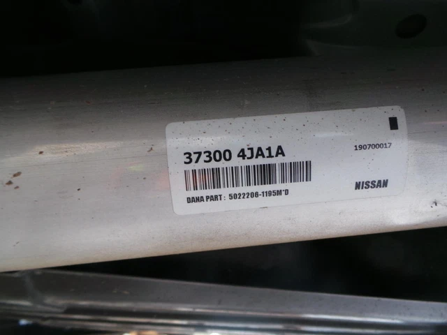 NISSAN NAVARA NP300 05/15-23 Rear Prop Shaft 2.3 Diesel Manual T/M ...