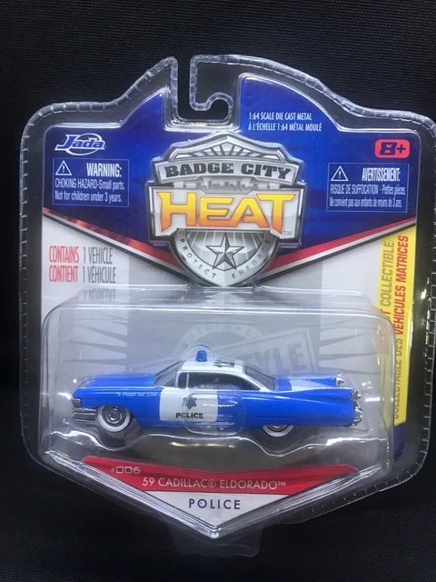 JADA BADGE CITY HEAT '59 Cadillac Eldorado Collectable Scale 1:64 EUR ...
