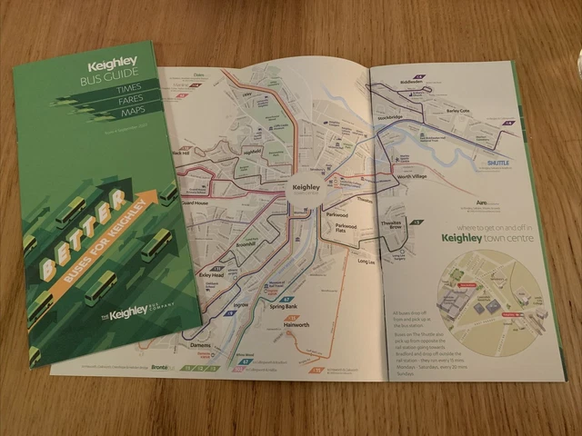 KEIGHLEY BUS (TRANSDEV) Keighley Jets Bus Guide 4 Sept 2022 edition £1. ...