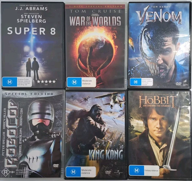 SCIFI FANTASY ACTION DVD Bundle Bulk Lot Movie Pack X 6 Movies Region 4 ...