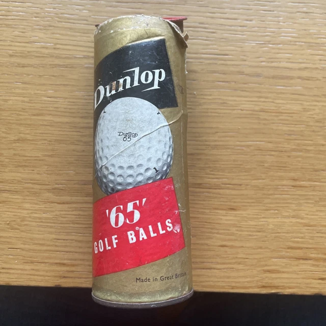 DUNLOP VINTAGE 65 golf balls in Tube Number 6 £8.64 - PicClick UK