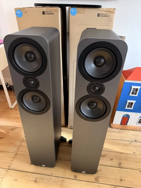 Q ACOUSTICS 3050 Floorstanding Speaker Pair - Matte Graphite £208.70 ...