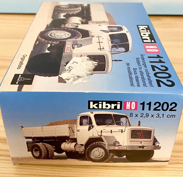 KIBRI 11202 SPUR H0, MAGIRUS DEUTZ Allrad Kipper - Bausatz - Neu in OVP ...