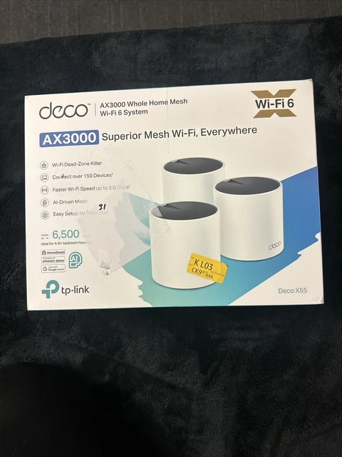 TP-LINK DECO AX3000 X55 Whole Home Mesh Wifi 6 System (3-Pack ...