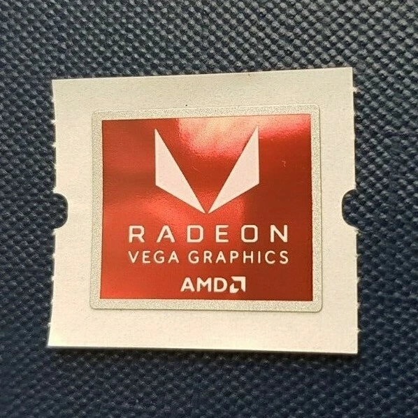 ORIGINAL GENUINE &RADEON Vega Graphics AMD" - Logo - Case Sticker/Label ...