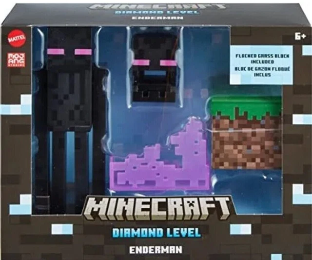 NEW MATTEL MINECRAFT Diamond Level Enderman Action Figure 19B $13.63 ...