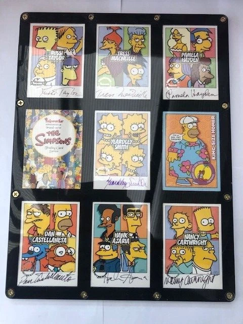 2001 INKWORKSTHE SIMPSONS Mania Auto card A1 - A7 Very RARE Full SET ...