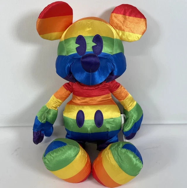 DISNEY STORE MICKEY Mouse Rainbow Collection June Pride Month Plush ...