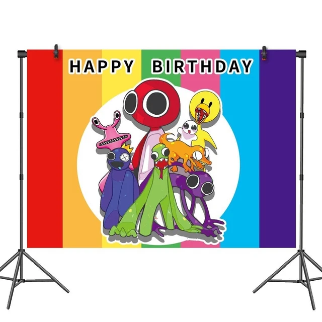 ROBLOX RAINBOW FRIENDS Backdrop Banner Kids Birthday Party Supplies ...