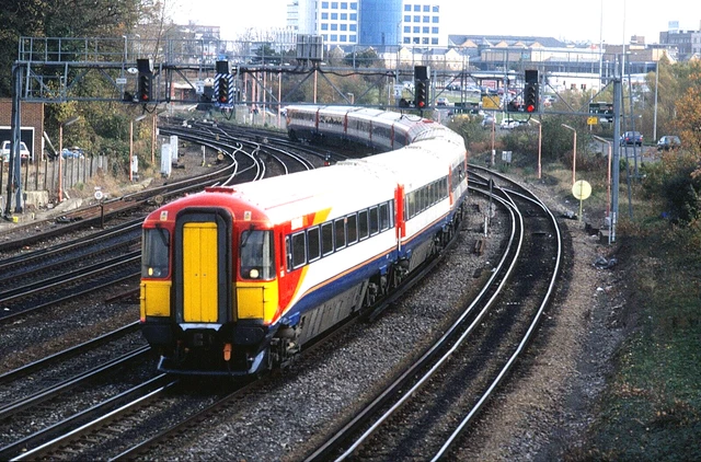 98263 COLOUR RAILWAY Slide Emu Class 442 At Southampton 1998 £3.99 ...