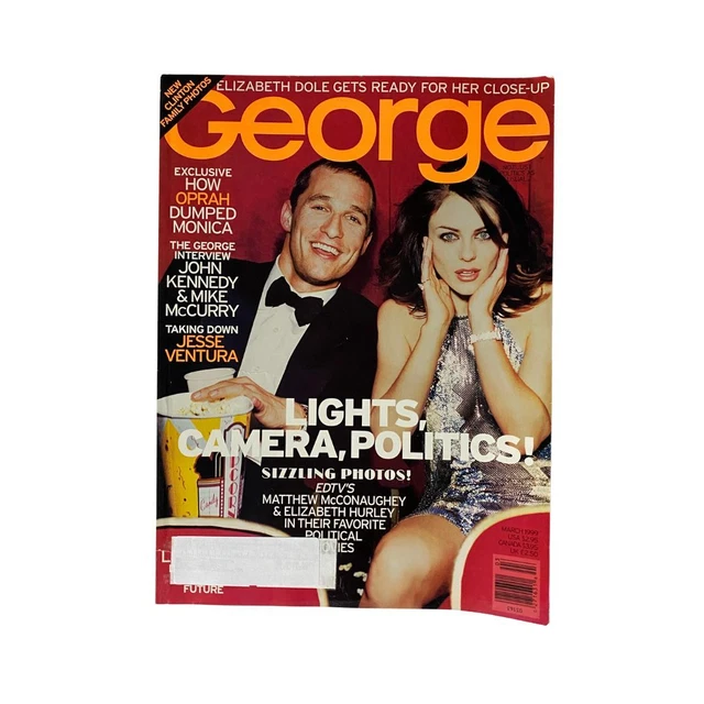 GEORGE MAGAZINE MARCH 1999 Matthew McConaughey and Elizabeth Hurley Cover VG £39.58 - PicClick UK