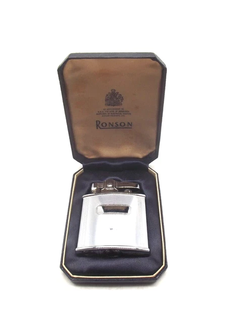 VINTAGE RONSON LIGHTER Ronson Pocket Lighter in original box £5.50 ...