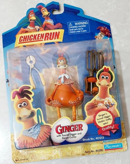 CHICKEN RUN VINTAGE Ginger Toy *NEW* DreamWorks Aardman Playmates 2000s ...