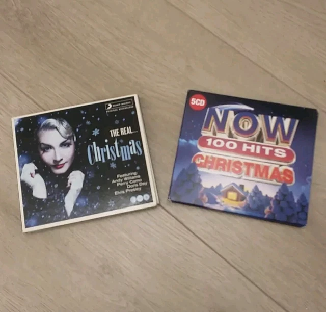 NOW 100 HITS Christmas 5 CD Boxset + Sony Music The Real Christmas 3 CD ...