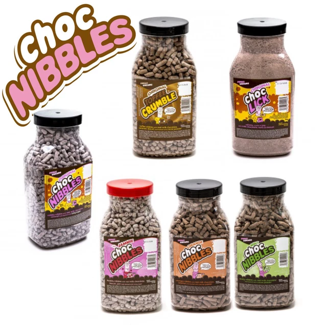 ORIGINAL CHOCOLATE CHOC Lick Nibbles Retro Sweet Shop Traditional Old ...