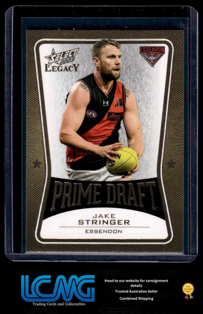 2023 SELECT AFL Legacy PRIME DRAFT #058/100 Jake Stringer Essendon Card PD25 $20.21 - PicClick AU