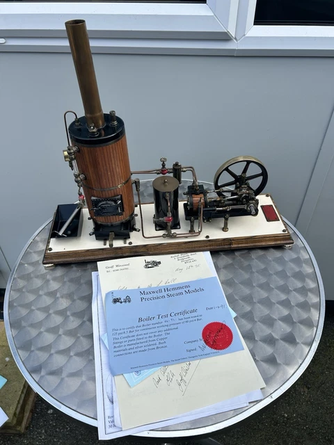 LIVE STEAM MAXWELL Hemmens Model Plant - Vertical Boiler With ...