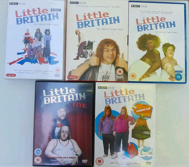 LITTLE BRITAIN 5 DVD Bundle Collection, Abroad, Live, Complete Series 1 ...