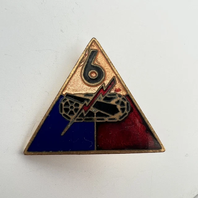 WW2 US ARMY 6th Armored Division Badge. £12.50 - PicClick UK