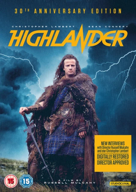 HIGHLANDER (DVD) CHRISTOPHER Malcolm James Cosmo Sheila Gish Roxanne ...