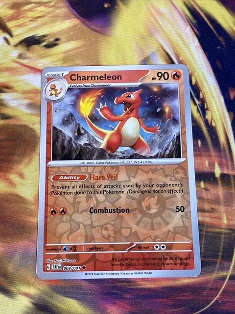 CHARMELEON - 008/091 - Pokemon Paldean Fates - Reverse Holo - NM $2.29 ...