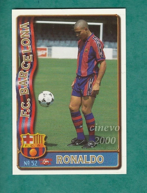 RONALDO NAZARIO ROOKIE FC Barcelona Mundicromo Le Schede della Liga ...