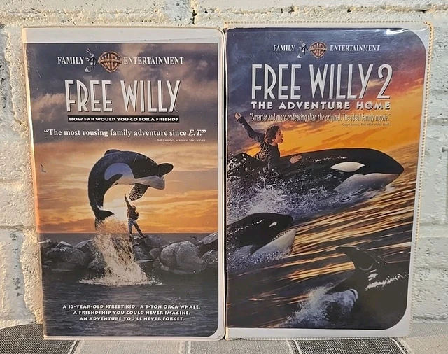 FREE WILLY 1 + 2 VHS Clamshell Lot Set $24.97 - PicClick CA