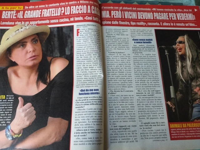 SETTIMANALE VERO N. 32/2009 MARIA DE FILIPPI, LOREDANA BERTÈ, PAMELA ...