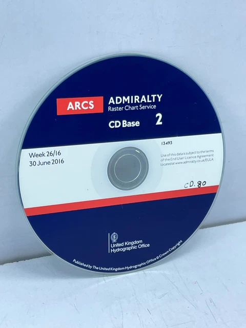 ADMIRALTY ARCS CD Base 2 Raster Chart Digital Official Maritime 26/16 ...
