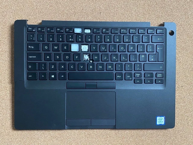 DELL LATITUDE 5400 Series BACKLIT UK Keyboard - 1 Key + Hinges + Rubber ...