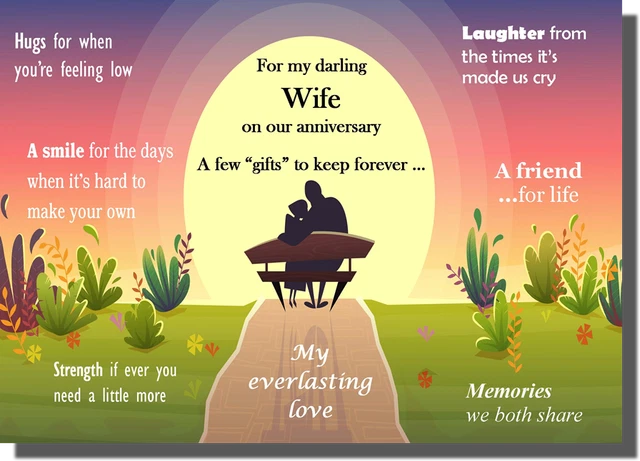 WIFE WEDDING ANNIVERSARY Card For My Wife On Our Anniversary wife-wedding-anniversary-card-for-my-wife-on-our-anniversary