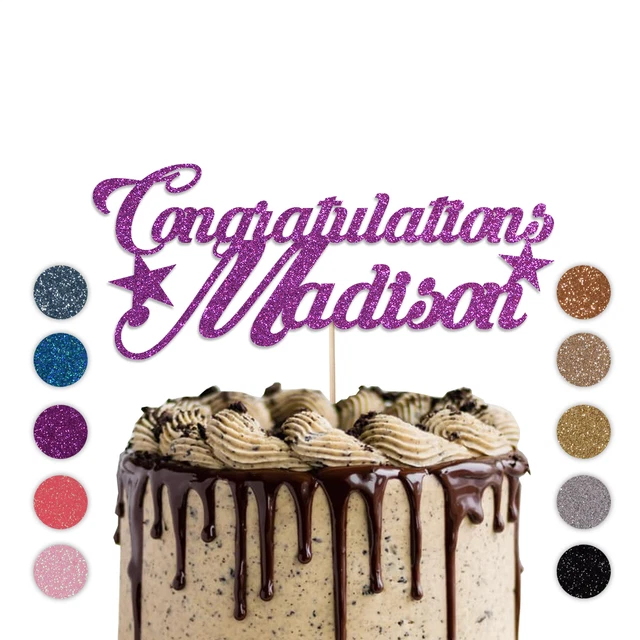 PERSONALISED CONGRATULATIONS CAKE Topper Congrats New House, New Job ...